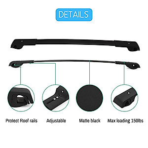 Titopena Roof Rack Cross Bars fit for Ford Bronco Sport 2020-2024 (On Road) Top Rails Carrier Bag Luggage Kayak Canoe Bike Snowboard Skiboard(NOT Fit Badlands &Outer Banks Model)