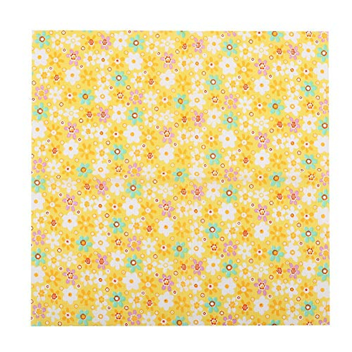 HURRISE Quilting Fabric, Precut Fabric Soft Fabric Sewing Assorted Fabric Squares for Crafting Home Decoration Quilting Sewing(25 * 25, 12)