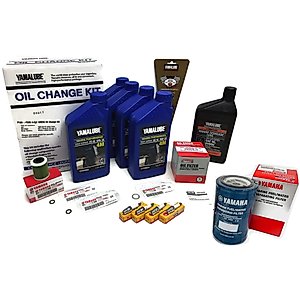 YAMAHA 2006+ F150 F150B F150XB Oil Change Gear Lube Gasket Spark Plugs Fuel Water Separator Fuel Filter Maintenance Kit