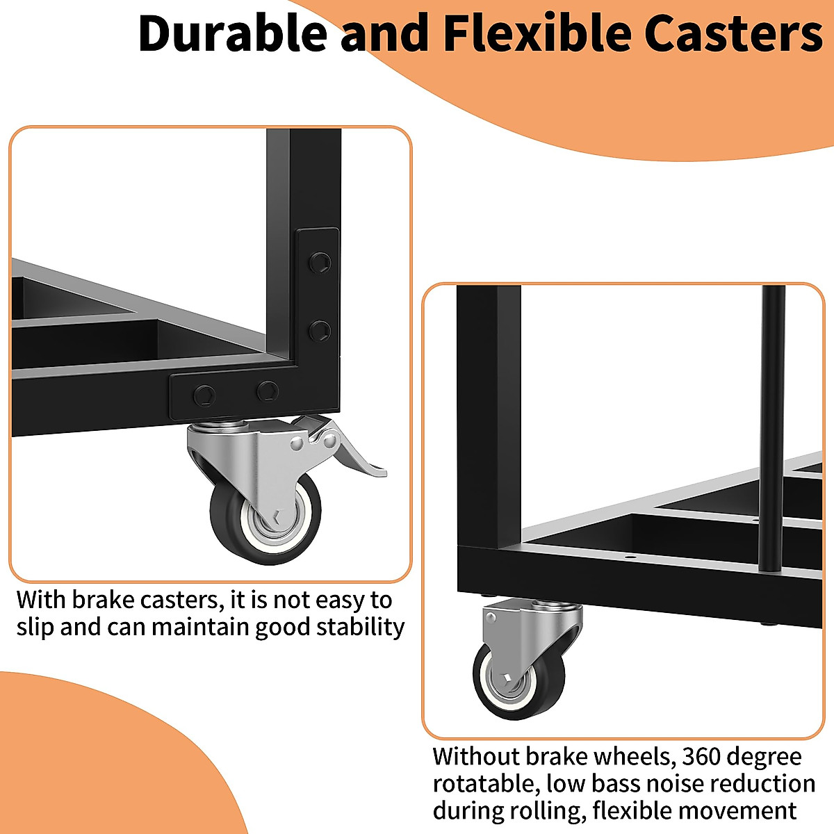 lukar Metal Art Storage Rack with Caster Wheels, 2 Tier Art Canvas Storage Rack, Large Artwork Storage Stand Canvas Organizer Art Drying Rack for Painting, Canvas, Artwork, Panels, Galleries