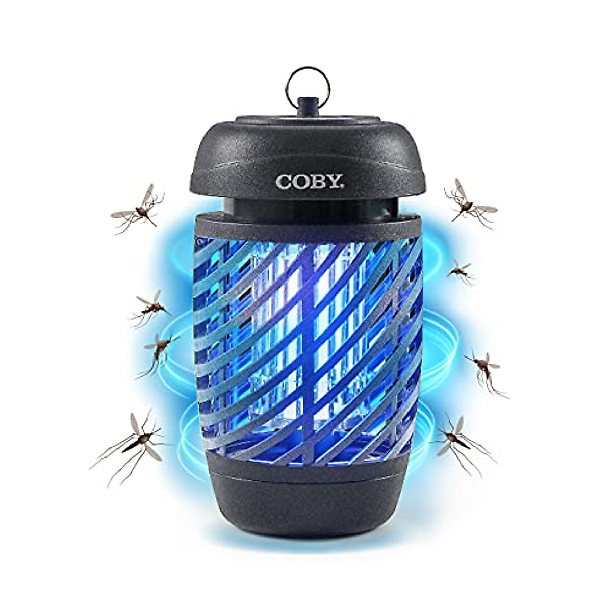 Coby Bug Zapper for Outdoor & Indoor, 10W, Covers 800 Sq. Feet, Non-Toxic, Chemical-Free, Black (CBZ1J6)