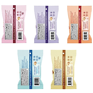 Daily Crunch Sprouted Almonds, 1.5 Ounce Mini, On-The-Go Bags (Variety Pack, 5 Pack) Contains: Original Sprouted, Cherry Berry, Golden Goodness, Cacao and Sea Salt, Coffee Coconut