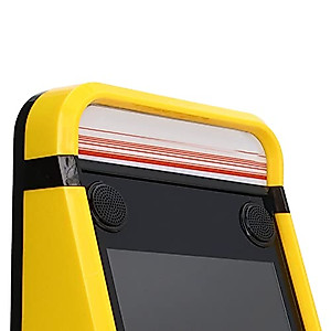 Mini Rocker Game Machine, Joystick Control Game Machine 7 Inch All in One US Plug 100‑240V Portable for Game Room (Yellow)