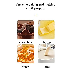 480ML Stainless Steel Double Boiler Universal Melting Pot for Melting Chocolate, Candy, Candle, Soap and Wax(304 Steel)