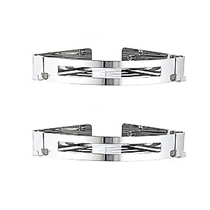 TINYROW 2-Pack Corner Shower Caddy, Stainless Steel Wall Mounted Bathroom Shelf,No Drilling Adhesive Shower Shelf, Storage Rack for Toilet, Shampoo, Kitchen and Dorm