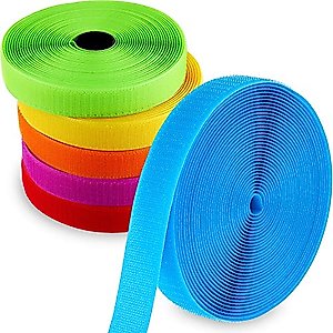 6 Rolls 150 Feet Carpet Marker Strips Nylon Carpet Strips for Teachers and Social Distancing (Vivid Color)