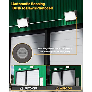 Sunco 120W LED Wall Pack Outdoor Dusk to Dawn Photocell Sensor Industrial Dimmable Waterproof Commercial Grade Security Warehouse Parking Lot, 5000K Daylight, 16200 Lumen, AC120-277V