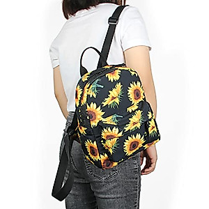 Oweisong Womens Mini Backpack Purse School Backpack for Girls Small Travel Black Backpack Casual Waterproof Shoulder Bag