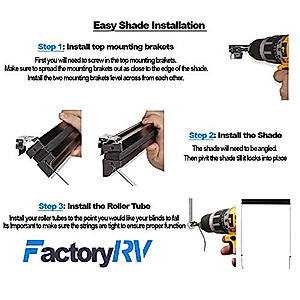 Camper Comfort Black RV Pleated Shade | Camper Blinds | RV Privacy Blinds | RV Solar Shade| Motor-Coach Shade (74" X 42")