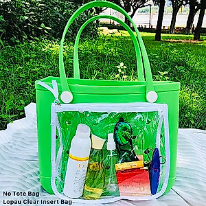 Lopau Accessories Inserts for Bogg Bag, 2 Packs Bag Insert Organizer Divider Storage Pouch for Rubber Tote Bag, Pool Bag Divider Beach Necessities, Ideal for Vacation Makeup Key Phone Cup Drink Holder