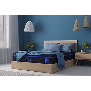 iDealBed S4 Nebula Luxury Hybrid Mattress, Back Aligning Support, Cooling Temperature Regulation Tech, Motion Isolation CustomComfort Coils (Medium Soft, Twin XL)