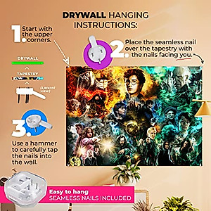 JUMANT Potter Tapestry - Harry Tapestry - Magical Tapestry - 59x51 In