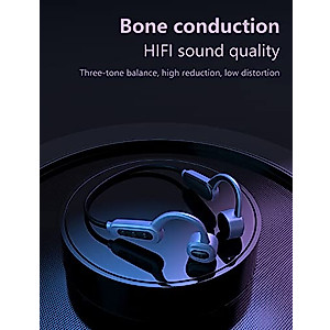 Taiyoko Bone Conduction IP68 Waterproof Bluetooth 5.0 Headphones Open-Ear Sport Wireless Headset with MP3 Play Swimming Headphones Up to 6-8H Playtime