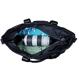 Dime Bags Omerta Convoy Carbon Filter Lockable Tote Bag | Carbon-Lined Duffle with Locking Zipper and Padded Interior (Black)