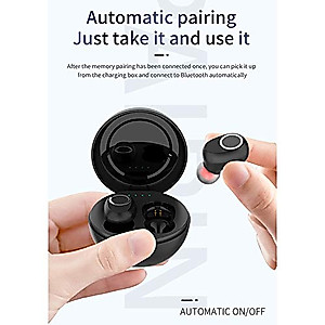 Heave Wireless Sports Earbuds,Bluetooth 5.0 Headphones with Mini Charging Case,TWS Stereo Earphones in Ear Touch Control Earphone with Mic for iPhone Android Pink