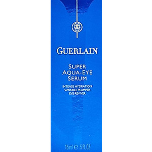Guerlain Super Aqua Eye Serum Intense Hydration Wrinkle Serum Plumper for Unisex, 0.5 Ounce