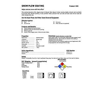 Total Solution Snow PLOW Slippery SIICONE Wax Coating - 4 Gallon CASE