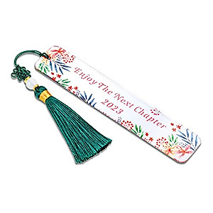 VANLOVEMAC Graduation Gifts for Her 2023 Enjoy The Next Chapter Bookmarks Retirement Gifts for Women Inspirational High School College Friends Teacher Book Lover Female Leaving Gift for Coworkers