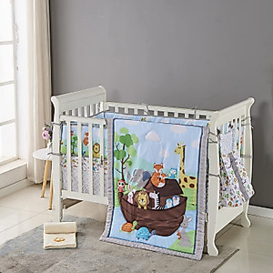 Diaper Stacker Baby Boy Baby Girl Nursery Crib Diaper Storage Organizer Hanging Bag Animal Pattern by JAHbaby (4), 28 X 52