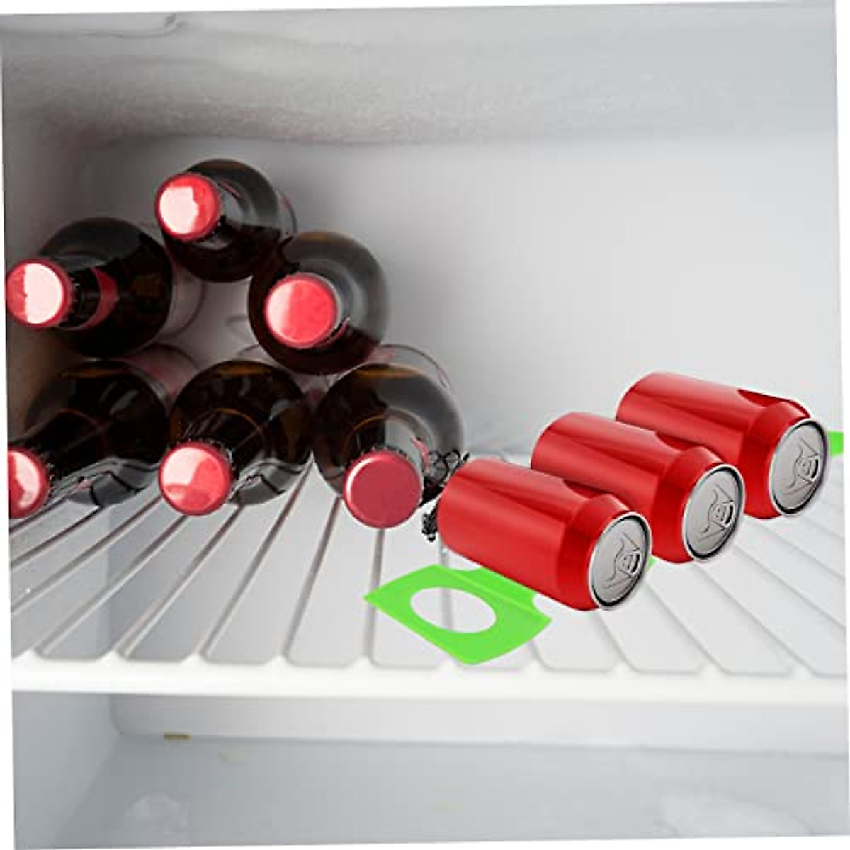 EXQUIMEUBLE 2pcs Wine Bottle mat Refrigerator Beverage Rack can Stacking mat Bottle can Stacker Foldable Storage Shelves Bottle Dispenser Bottle Stacking Mat Bottle Rack Beer Silica Gel