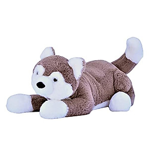SENSORY4U Dog Weighted Stuffed Animal Puppy Wolf Plush Toy - 2.5lb Sensory Tool for Stress Relief and Comfort - Sensory Therapy for Kids and Adults