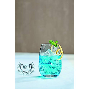 Luigi Bormioli Michelangelo 15.5 oz Stemless Glasses, 4 Count (Pack of 1), Clear