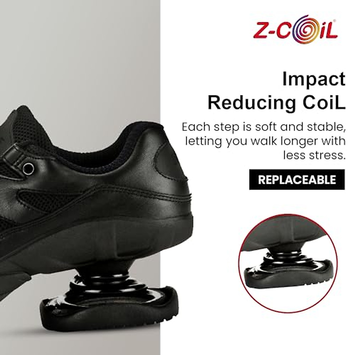 Z-CoiL Pain Relief Footwear: Women's Freedom Classic Black
