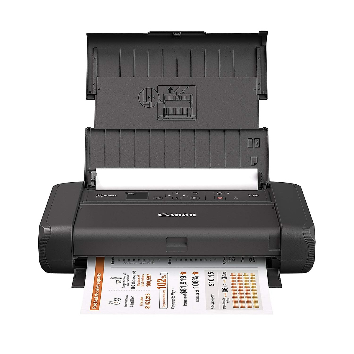 Canon Pixma TR150 Wireless Mobile Printer with Airprint and Cloud Compatible, Black