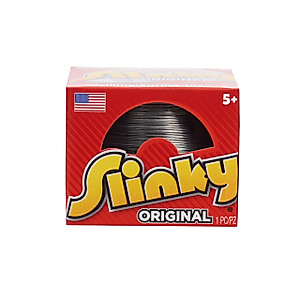 The Original Slinky Walking Spring Toy, 2.75-inch Diameter Metal Slinky, Fidget Toys, Kids Toys for Ages 5 Up by Just Play