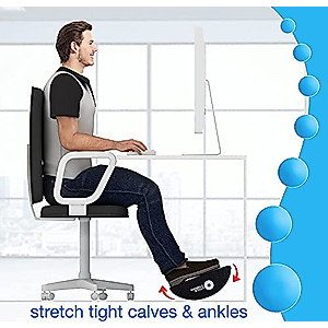 Office Ottoman Foot Rest for Under Desk at Work, Premium Ergonomic Footrest and Foot Stool for Desk, Excellent Leg Clearance & Firm Support