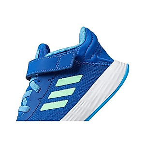 adidas Duramo 10 Running Shoe, Team Royal Blue/Beam Green/Pulse Blue (Elastic), 2 US Unisex Little Kid