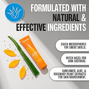Carpe - Helps Keep Your Face, Forehead, and Scalp Dry - Sweat Absorbing Gelled Lotion - Plus Oily Face Control - With Silica Microspheres and Jojoba Esters