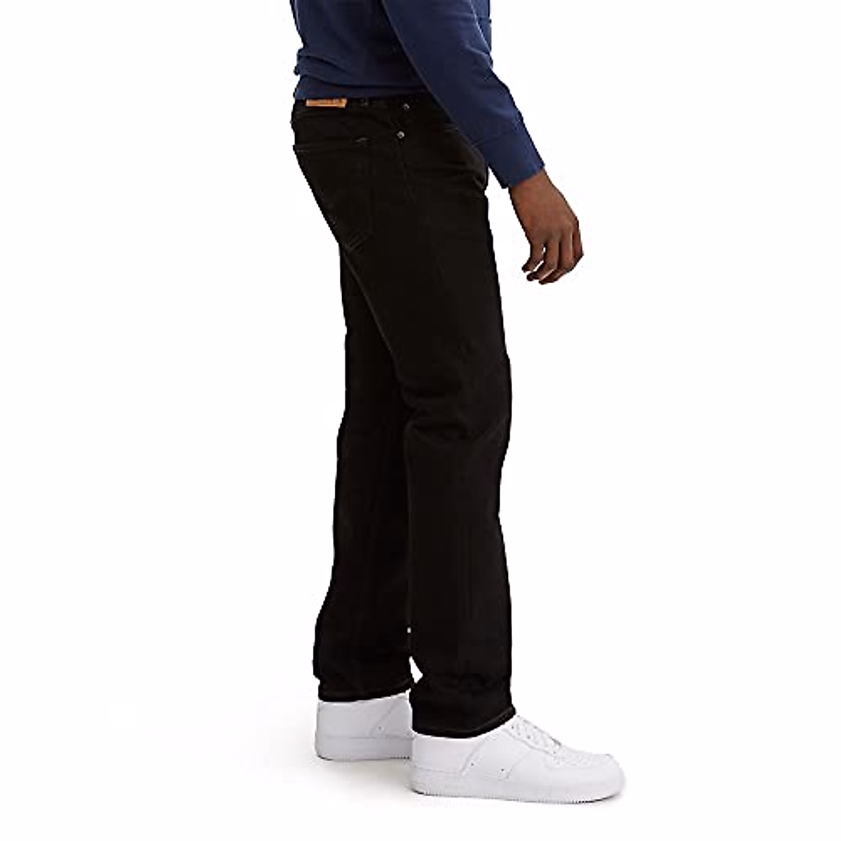 Levi's Men's 505 Regular Fit Jeans (Also Available in Big & Tall), Black-Discontinued, 34W x 32L