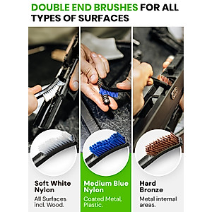 Gun Cleaning Supplies Kit 12 in 1 Universal Gun Cleaning Kit Incl. Gun Cleaning Patches, 6-inch Gun Cleaning Swabs, Double Head Gun Cleaning Brush, Cleaning Picks, Finishing Gun Cloth, Oil Applicator
