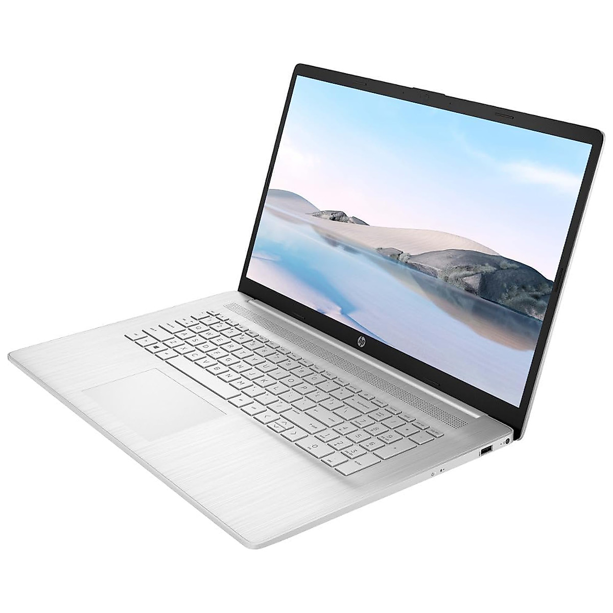 HP 17 Laptop, 17.3” HD+, Intel Quad Core i3-1125G4 Processor, 20GB RAM, 1TB SSD, Windows 11 Pro, Anti-Glare Display, Long Battery Life, Wi-Fi, Bluetooth, Webcam, HDMI, Alpacatec Accessories, Silver