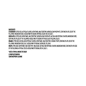 Skittles Singles To Go Variety Pack, Watertok Powdered Drink Mix, Zero Sugar, Low Calorie, Includes 4 Flavors: Green Apple, Strawberry, Grape, Orange, 1 Box (40 Single Servings)