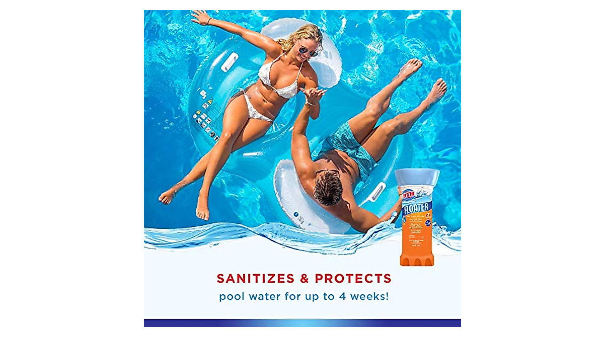 HTH Pool Chlorine Floater 3 lbs - Sanitizes & Clears Water