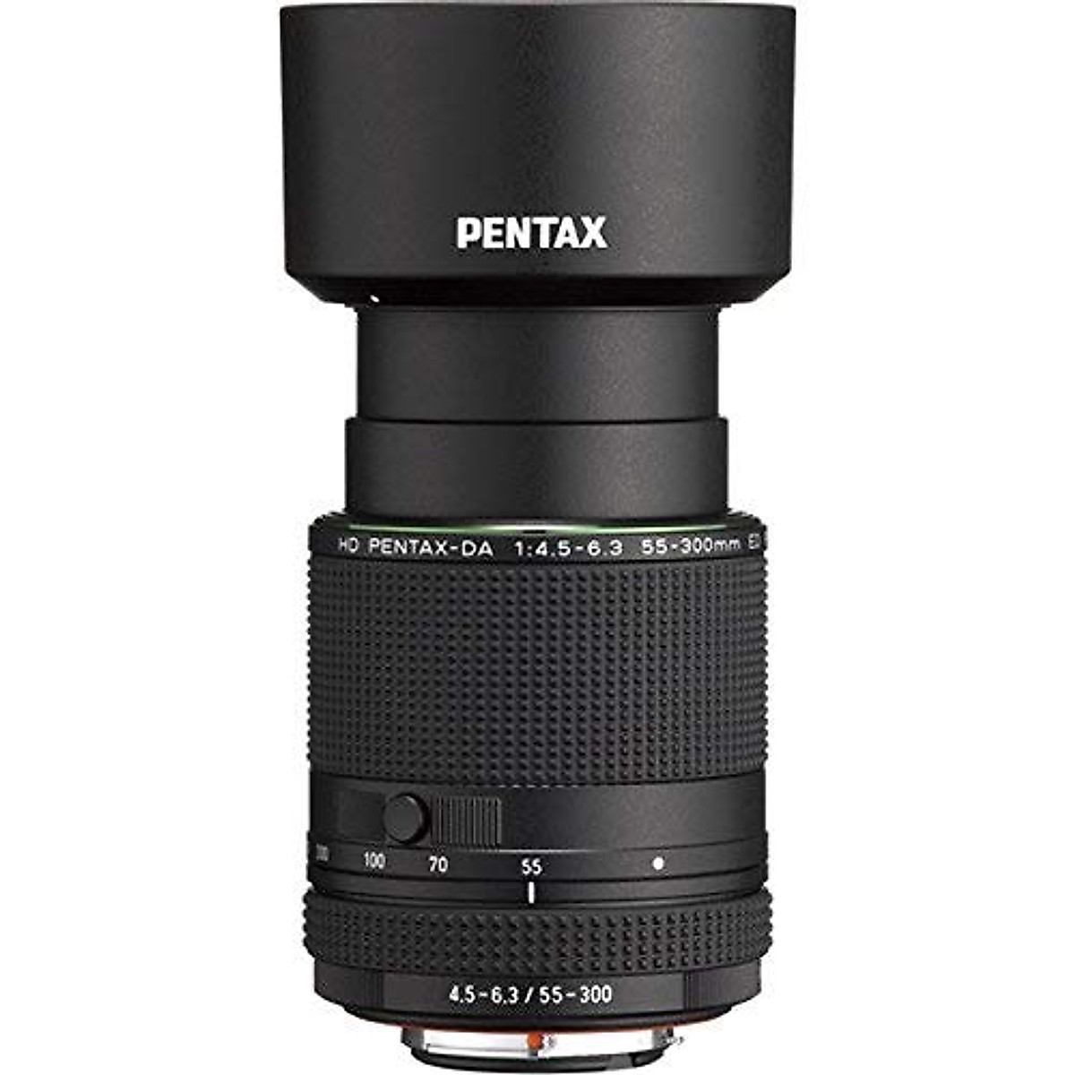 Pentax KP DSLR Camera (Silver) with a Pentax HD PENTAX-DA 55-300mm f/4.5-6.3 ED PLM WR RE Lens - 21277