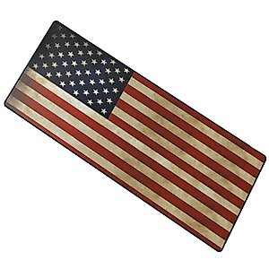 Gun Cleaning Mat Rifle Large 37" x 15.8" of American Flag - Non Slip Backed Waterproof and Oil Resistant with Stitched Edges（ 37" x 15.8"）