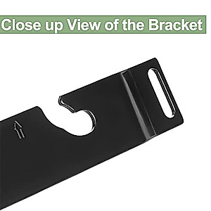 Soundbar Wall Mount Bracket for Samsung HW-F450 HW-E450 HW-E350 HW-C451 HW-C450 HW-D550 HT-WS1G HW-D350 HW-D450 WS1G & More, Metal Black Subwoofer Speaker Stands Wall Bracket Holder AH61-03768A