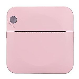 Cuifati Mini Pocket Printer, 200DPI Portable Bluetooth Thermal Printer, Inkless Handheld Photo Printer Ergonomic Design Rechargeable Battery Safe Stable, Great Gift for Kids, Girls(Pink)