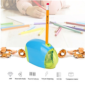 [New] Electric Pencil Sharpener Fast Sharpen Automatic for - for Primary - Efficient Quiet and Safe - Perfect for Pencil Box
