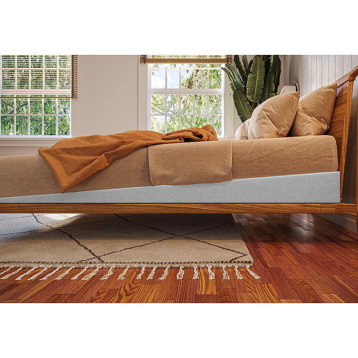 Covers for Avana Mattress Elevator - King Size, Covers ONLY, Poly/Cotton, White