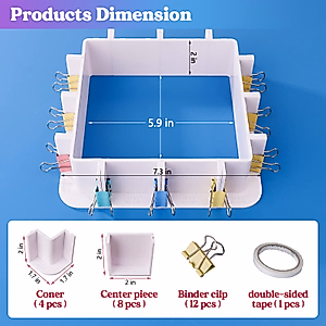 LET'S RESIN Adjustable Mold Housing for Silicone Molds Making, Mold Master for Mold Making Silicone Rubber, Plastic Housing Frame for DIY Resin Molds, Candle Molds, Soap Molds Making