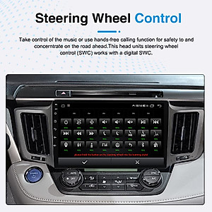 Car Radio Stereo for Toyota RAV4 2013-2018, Biorunn Android 11 10.1 Inch Octa Core Car GPS Navi Wireless Carplay Android Auto Head Unit IPS Touchscreen BT FM AM RDS DSP, 4GB RAM 64GB ROM