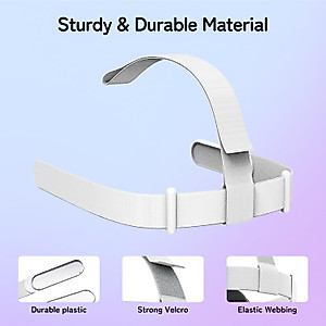 Replacement Head Strap for Oculus 2 Elite Strap, Enhanced Comfort and Gaming Immersion VR Accessories Compatible with Oculus/Meta Quest 2