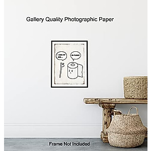 Rustic Bathroom Decor Funny Bathroom Decor - Bathroom Wall Art - Bathroom Pictures - Bath Wall Decor - Restroom Sign - Bathroom Sign - Bathroom Wall Decor - Cute Bathroom Accessories - Powder Room Art