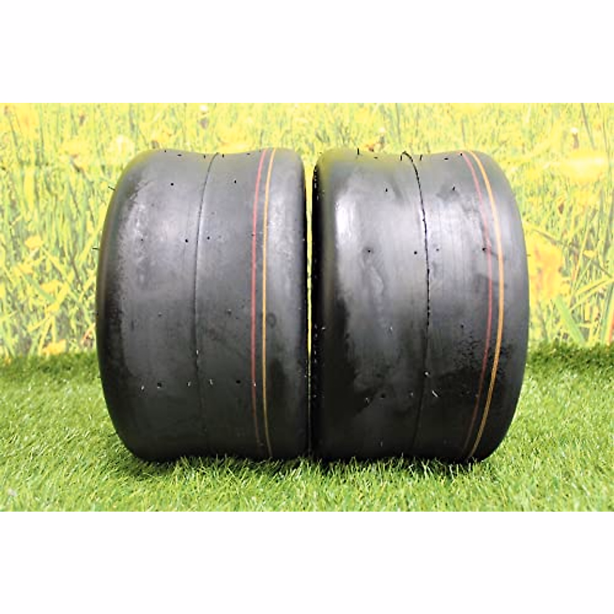 Set of Two 13X6.50-6 4 Ply Turf Tires for Lawn & Garden Mower 13X6.5-6
