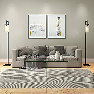 Henn&Hart Coffee Table, One Size, Clear Glass, 16" H x 42" L x 24" W