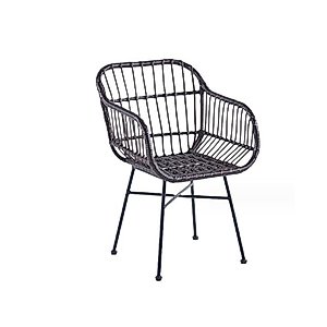 HASWEX Outdoor Patio Rocking Chair Indoor Rattan Rocker Chair, Padded Cushion Rocker Recliner Chair Suitable for Front Porch Living Room Terrace Garden Courtyard